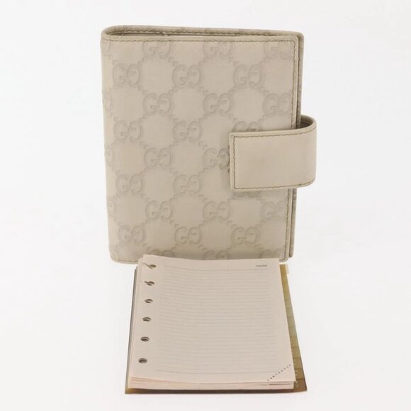 Gucci | Office | Gucci Gg Canvas Guccissima Day Planner Cover Leather ...